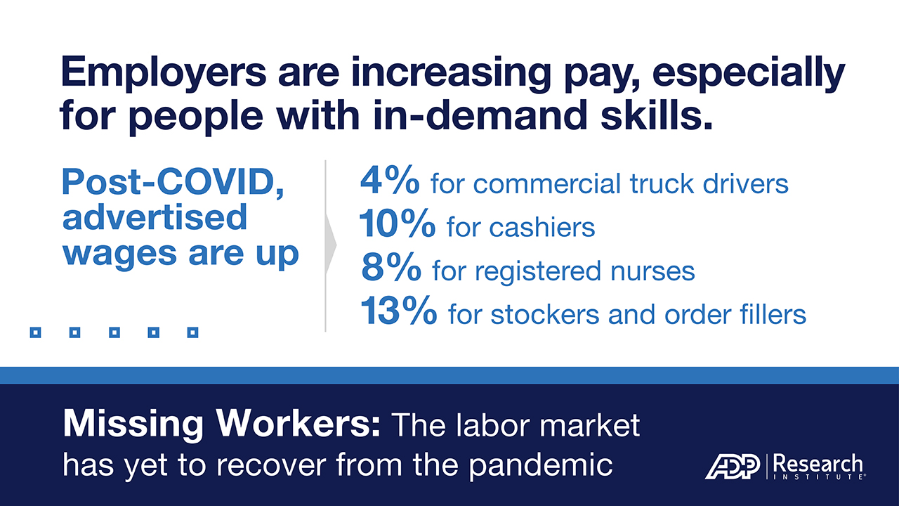 Employers are increasing pay, especially for people with in-demand ...